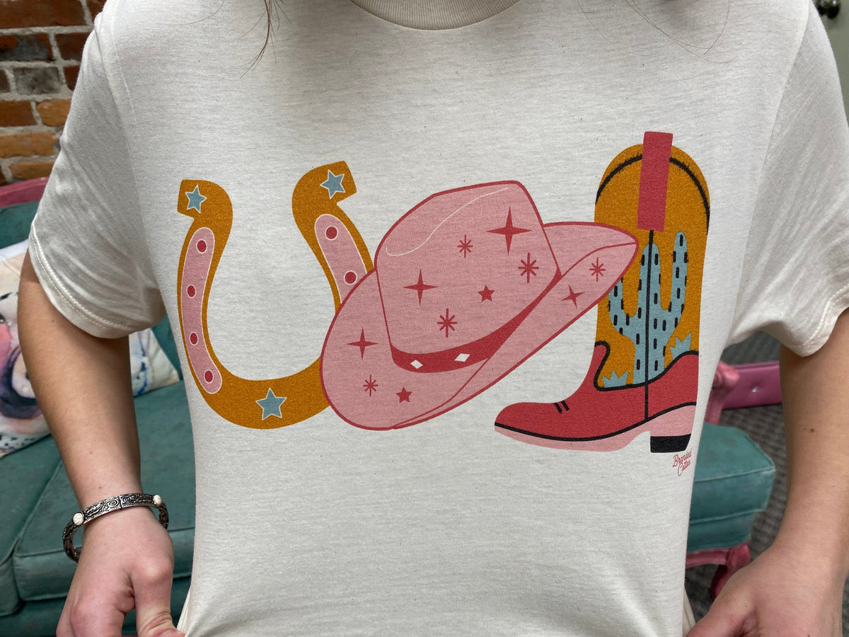 Retro Western Trio Tee – The Sparkly Pig